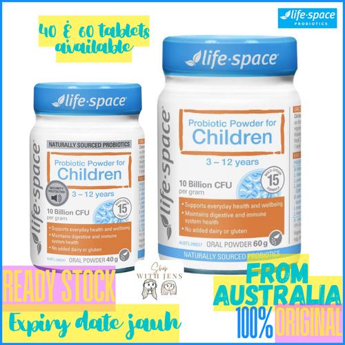 Jual Life Space Probiotic Powder for Children 40g Serbuk Vitamin ...
