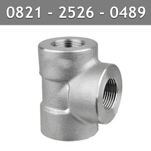 Jual 1/2" NPT TEE CLASS #3000 SS304 STAINLESS STEEL DRAT NPT - UKURAN ...