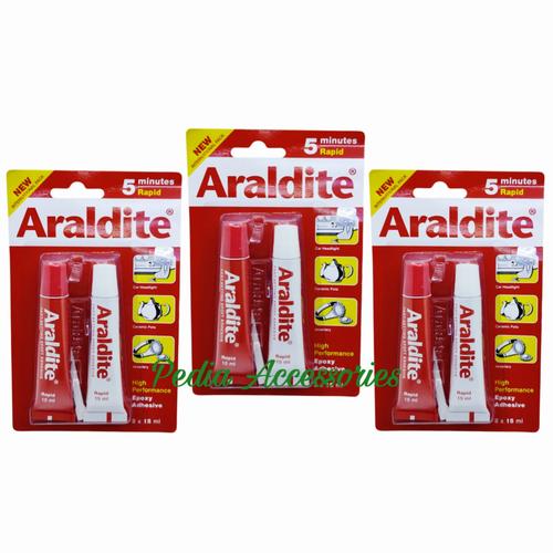 Jual Lem Araldite Merah/Lem Besi Epoxy Rapid5 Minutes Hardener Adhesive ...