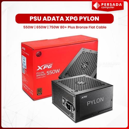 Jual PSU ADATA XPG PYLON 550W | 650W | 750W 80+ Plus Bronze Flat Cable ...