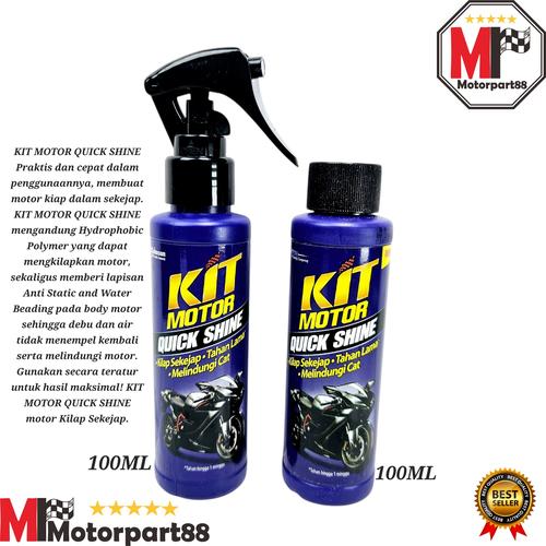 Jual KIT MOTOR QUICK SHINE mengkilapkan body motor 100ML - REFILL 100ML ...
