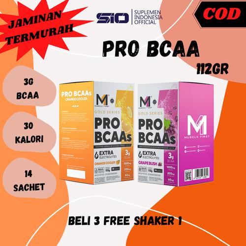 Jual M1 MUSCLE FIRST PRO BCAA BOX 112gram isi 14 Sachet - ORANGE COOLER ...