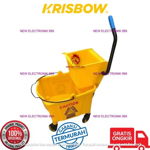 Jual Krisbow Ember Pel Peras Dengan Selang Pembuangan 24 Ltr Kuning ...