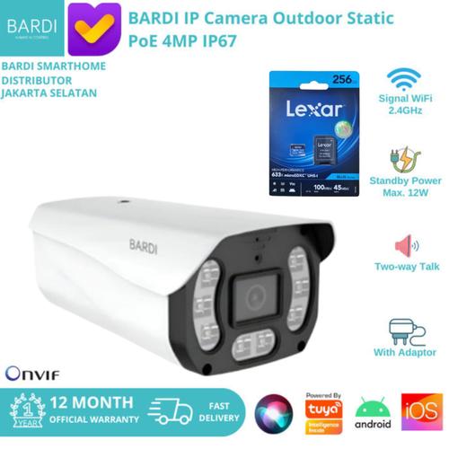 Promo BARDI IP Camera Outdoor CCTV With POE STC - IP67 4MP SMART IOT ...