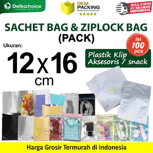 Jual (PACK) SACHET BAG / ZIPLOCK BAG 12x16cm Kemasan Plastik Klip ...