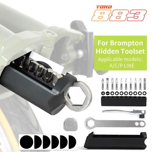 Jual Bicycle Hidden Tool Box For Brompton Frame Inner Storage Bag ...