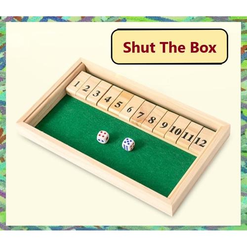 Jual Shut The Box Wooden Board Game for Adults & Kids 022 - Kab. Bekasi ...