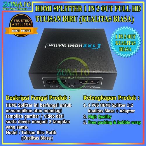 Promo HDMI Splitter 1 In 4 Out 4 Port Hub Split Repeater Amplifier ...