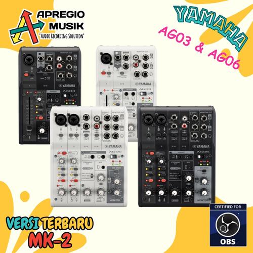 Jual Yamaha AG03 MK2 AG06 MK2 MK-II MK 2 AG Series Soundcard Mixer Audio Interface professional ...