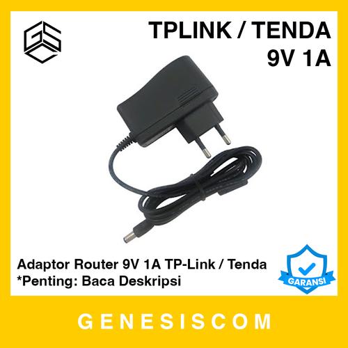 Jual Adaptor 9V 0.6A / 9V 1A TPLINK TENDA - Charger Casan 9 Volt 0,6A 9Volt TP LINK Router Wifi ...