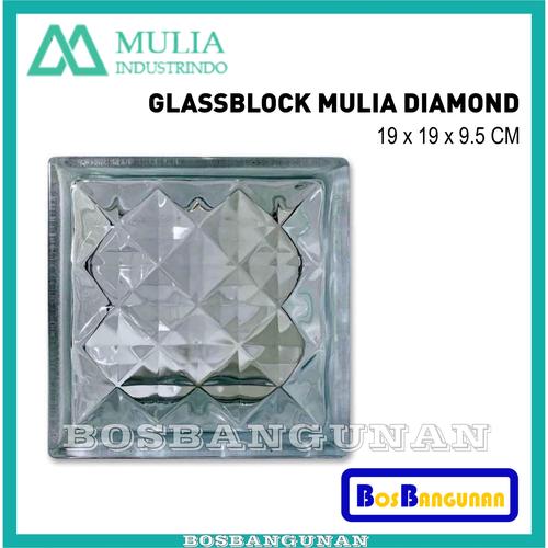 Jual MULIA Glass Block DIAMOND / Kaca Glass Blok MULIA DIAMOND 19x19x9 ...