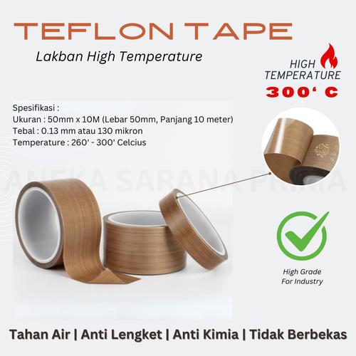 Jual Teflon Tape 50mm (2") PTFE Impluse Press Sealer Heat Tape Kain Kertas Isolasi Anti Panas ...