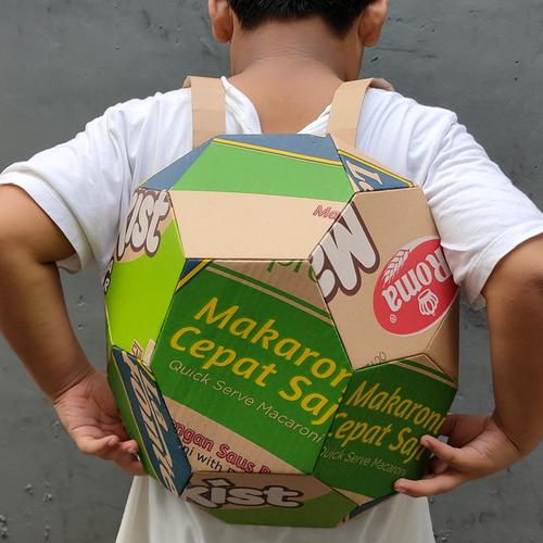 Jual Pola Kerajinan Kardus no.2674: Tas Punggung Kura-kura - Jakarta ...