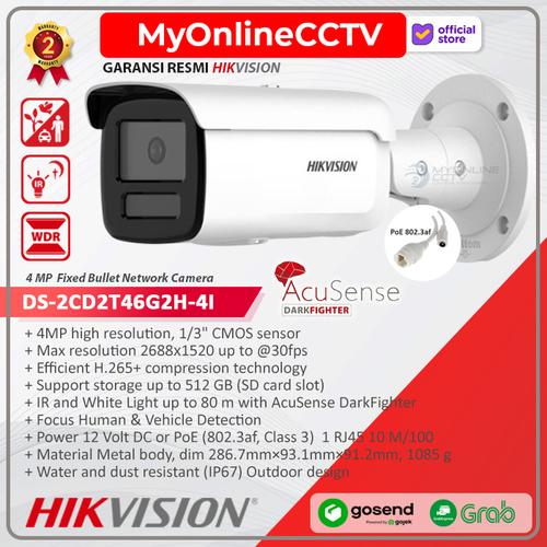 Promo HIKVISION DS-2CD2T46G2H-4I 4MP IP Cam DARKFIGHTER EXIR Bullet ...