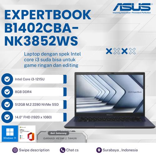 Jual ASUS ExpertBook B1402CBA-NK3852WS Intel Core i3-1215U 8GB DDR4 SSD ...
