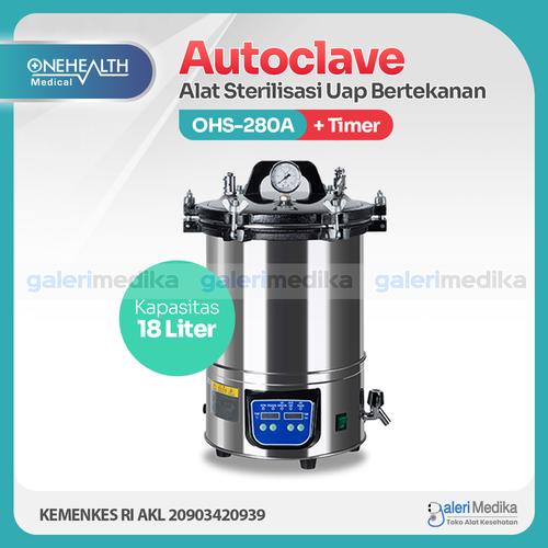 Jual Autoclave 18 Liter OneHealth OHS-280A dengan Timer / Alat ...