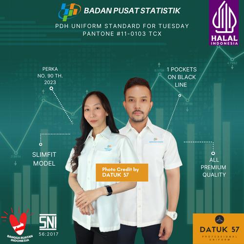 Jual Seragam Kemeja PDH BPS Badan Pusat Statistik Untuk Hari Selasa ...