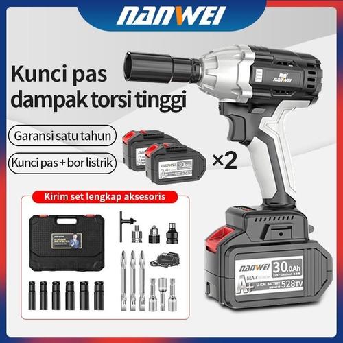 Jual Kunci Pas Dampak Bor Listrik Cordless Electric Impact Wrench ...