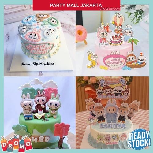 Jual 6 Pcs Cake Topper Labubu Topper Kue Karakter Labubu Dekorasi Kue ...