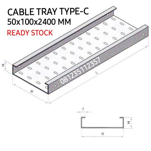 Jual CABLE TRAY TYPE-C UKURAN 50x100x2400 HOTDIP GALVANIS-READY STOCK ...