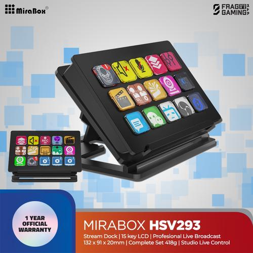 Jual Mira Box HSV293 Stream Dock 15 Key LCD Visual Custom Marco ...