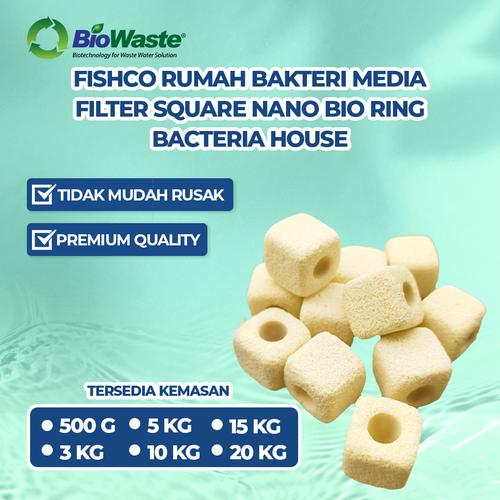 Promo Fishco Rumah Bakteri Media Filter Square Nano Bio Ring Bacteria ...