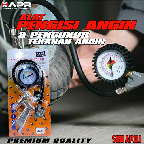 Jual Pengukur angin tekanan ban tire pressure gauge alat isi angin ban bisa untuk nitro DG 15 ...