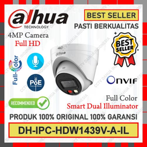 Promo IPCAM Dahua 4MP ColorVu Indoor DH-IPC-HDW1439V-A-IL Mic Audio ...