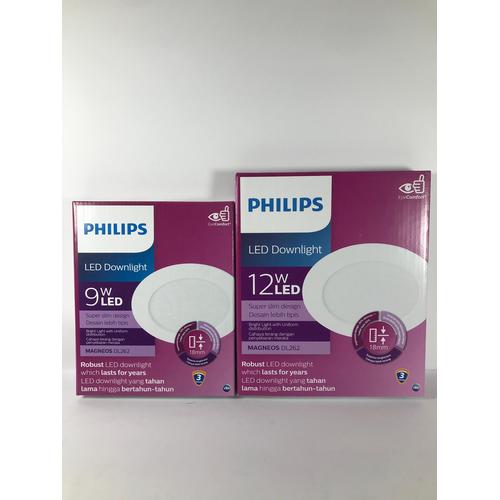Jual philips lampu downlight led slim DL262 magneos d150 9 w 12 watt 6500k putih - 9w - Jakarta ...
