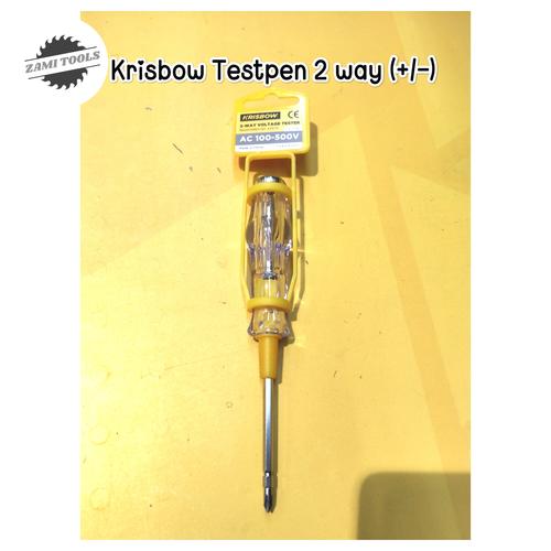 Jual Krisbow Tespen listrik 2 Arah + - / Testpen Krisbow AC 100 - 500V ...