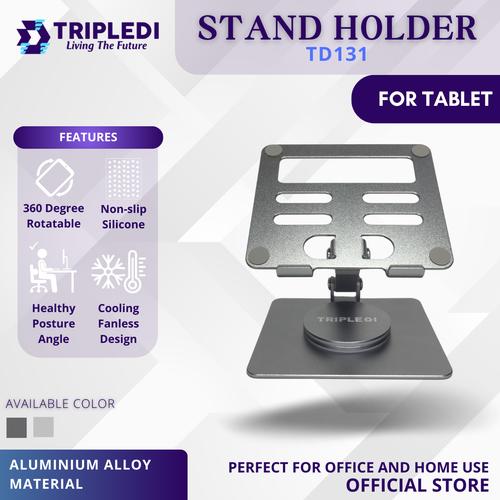Promo TRIPLEDI Stand Holder For iPad Tablet Aluminium TD131 Dudukan Tab ...