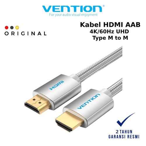 Jual Vention Cotton Braided HDMI Cable Silvery Metal - VENTION OFFICIAL STORE ( CODE 10191 ...
