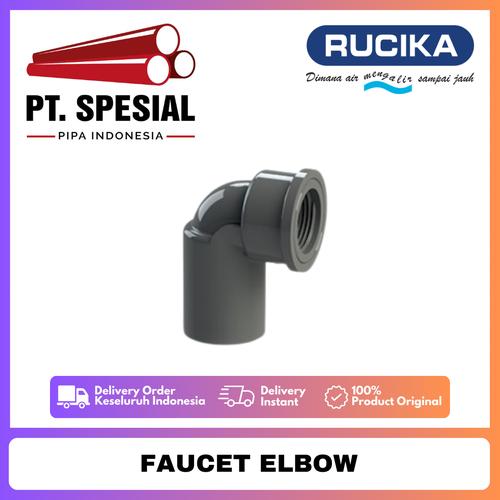 Jual Knee Drat Dalam AW PVC Rucika / KDD PVC Rucika / Faucet Elbow PVC ...