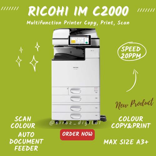 Jual Mesin Fotocopy Warna A3+ Ricoh IM C2000 Bergaransi - Jakarta Utara ...