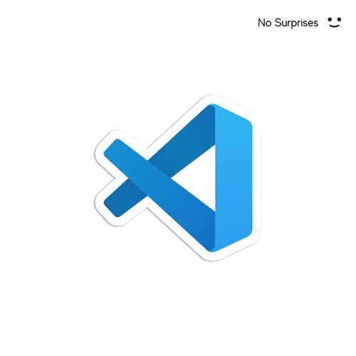 Jual VS Code - Cutting Sticker IT Programming Vinyl Waterproof - Kab ...