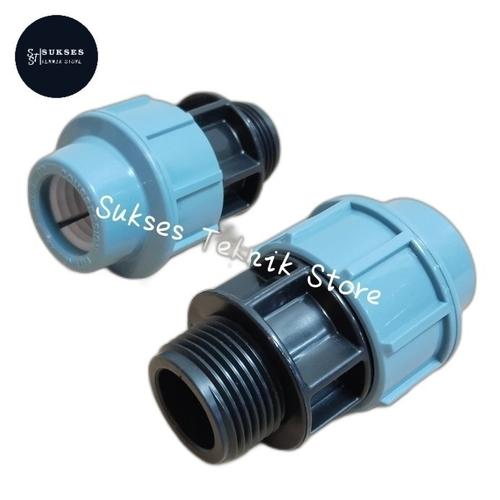 Jual Male Threaded Adaptor Hdpe 1.5" inch / 40mm MTA Pipa Hdpe / Drat ...
