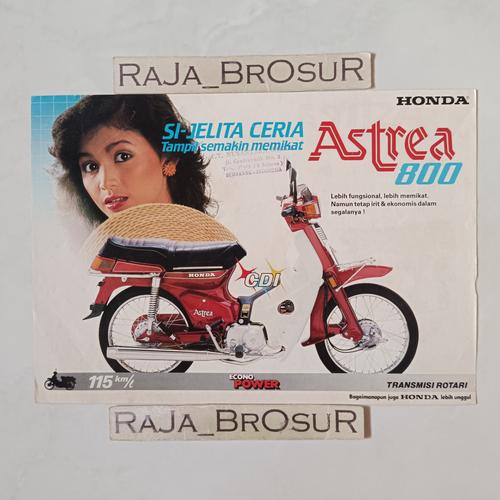 Jual Poster brosur katalog flyer Honda Astrea800 Astrea 800 1985 - Kab ...