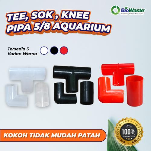 Jual Shock Sok Pipa Knee Keni Sambungan Pipa Aquarium T - L - I - Hitam ...