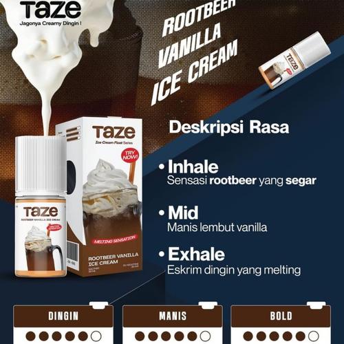 Jual Taze Rootbeer Vanilla Ice Cream Salt Nic 30ML - Authentic Taze Lab ...