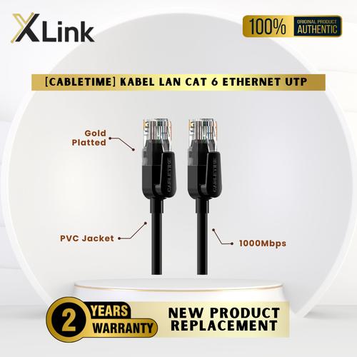 Promo Kabel LAN RJ45 Cat 6 Gigabit Ethernet CABLETIME UTP Cable ...