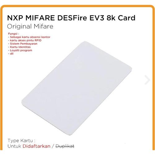 Jual NXP MIFARE DESFire EV3 8k Card RFID NFC Tag 13.56MHz 4kB MF3D43 ...
