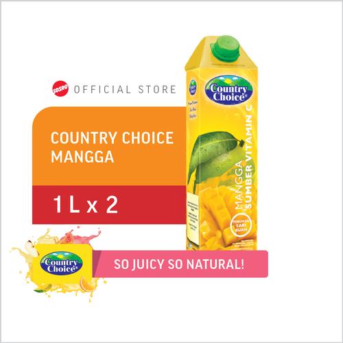 Promo Country Choice Minuman Jus Buah Asli Mango 1L x 2pcs - Kota ...