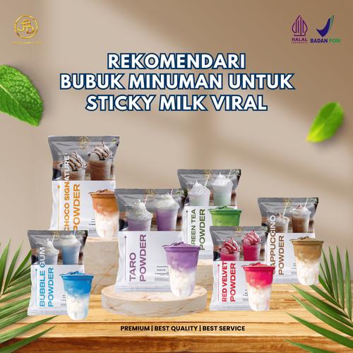 Jual [BUBUK STICKY MILK VIRAL] Bubuk Minuman Premium 1kg ANEKA VARIAN RASA Best Seller - RED ...