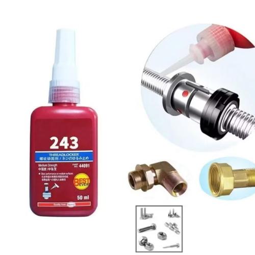 Jual Lem baut 50ml thread locker lem baut permanen tahan panas/242/243 ...