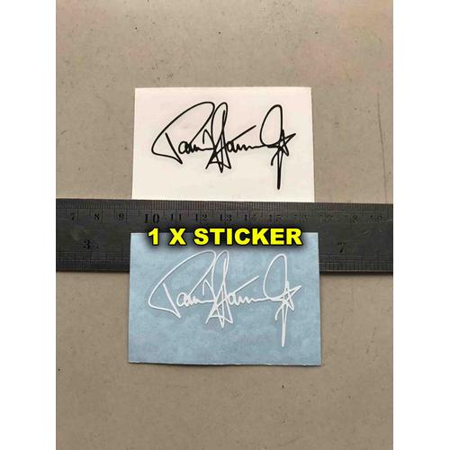 Jual Paul Stanley Signed Sticker Signature Autograph Logo Headstock ...
