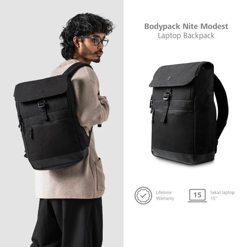 Promo Bodypack Nite Modest Laptop Backpack - Black - Kab. Bandung ...