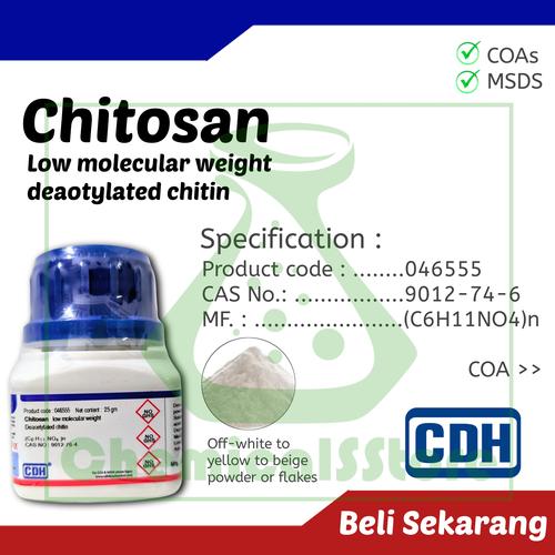 Jual Chitosan low molecular weight deaothylated chitin | CDH 25g - Kota ...