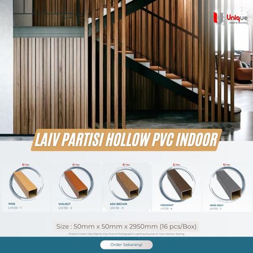 Jual Partisi Hollow PVC LAIV / Hollow Indoor 5x5 cm / Partisi Panel ...
