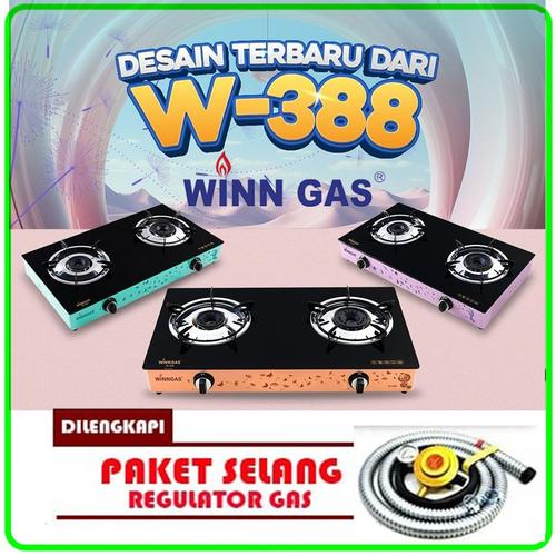 Promo WINN GAS W688 Kompor Gas Body Kaca Si Api Biru - Merah, KOMPOR SAJA Cicil 0% 3x - Jakarta ...