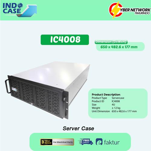 Jual IC4008 INDOCASE RACKMOUNT CASE 4U 10BAYS RACKMOUNT SERIES - Kota ...